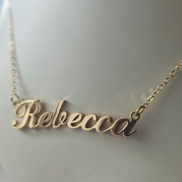 Mooham | Jewelry | Rebecca Personalized 4k Gold Plated Stainless Steel ...
